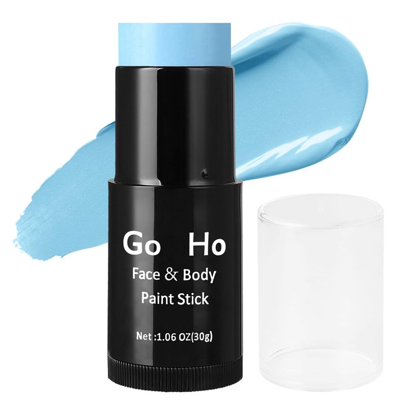 Go Ho Cream Sky Blue Blendable Stick(1.06 OZ),Light Blue Face Body ...