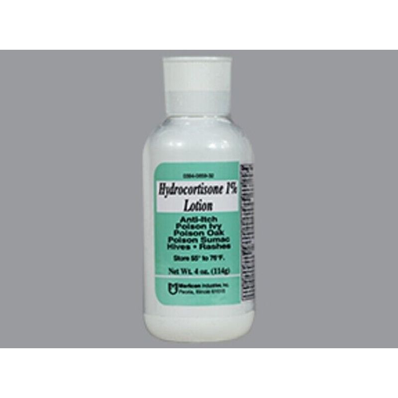 Hydrocortisone LOTION 1% 4oz for Eczema, Rash, Hives X 2 BOTTLES ...