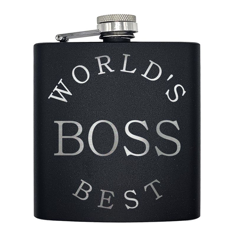 Palm City Products 6 oz Best Boss Flask - Premium Executive Gift Flask ...