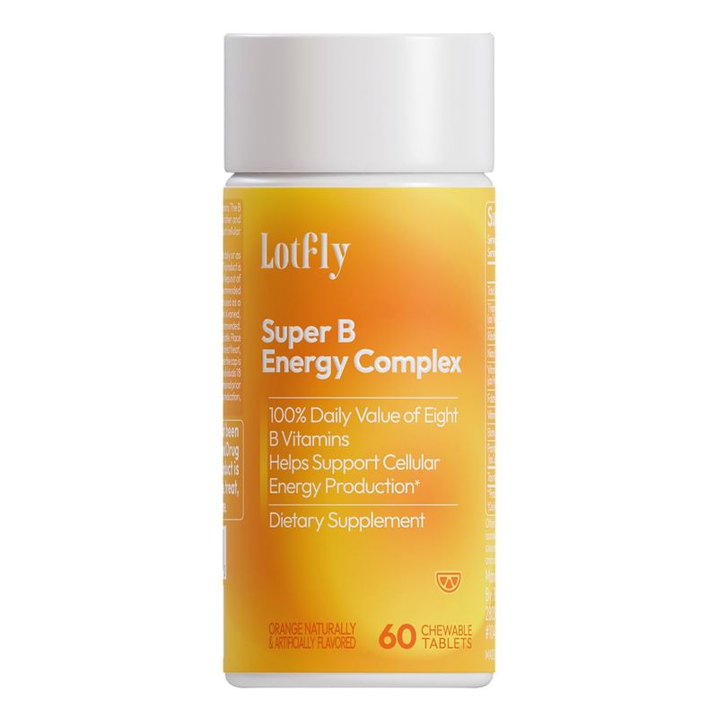 LOTFLY Vitamin B Complex with B1, B2, B3, B5, B6, B7, B9, B12 Taurine ...