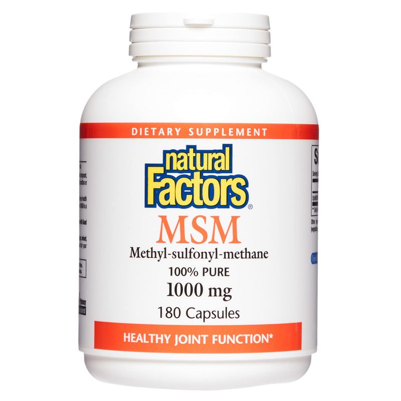 Natural Factors, MSM, Supports Healthy Joints, Hair, Skin and Nails ...