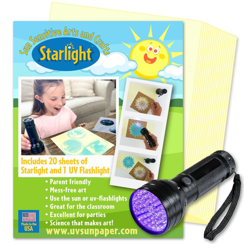Starlight Standard Instant Cyanotype Kit – UV Sun Sensitive Sunprint ...