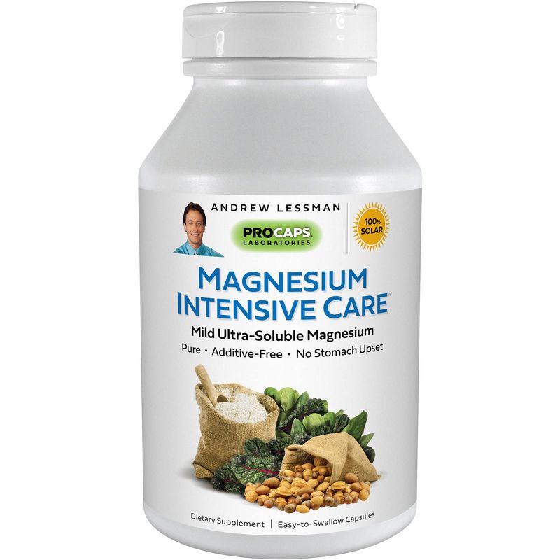 Andrew Lessman Magnesium Intensive Care 500 Capsules – 200mg Mild Ultra ...