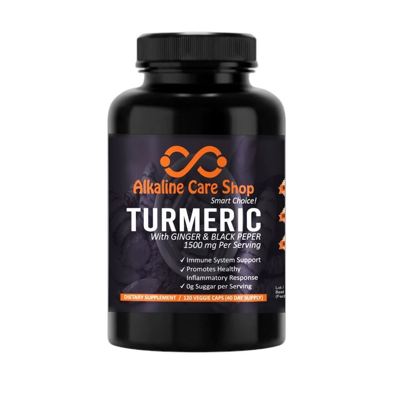Alkaline Care |Turmeric Curcumin Supplement 1500mg with Organic ...