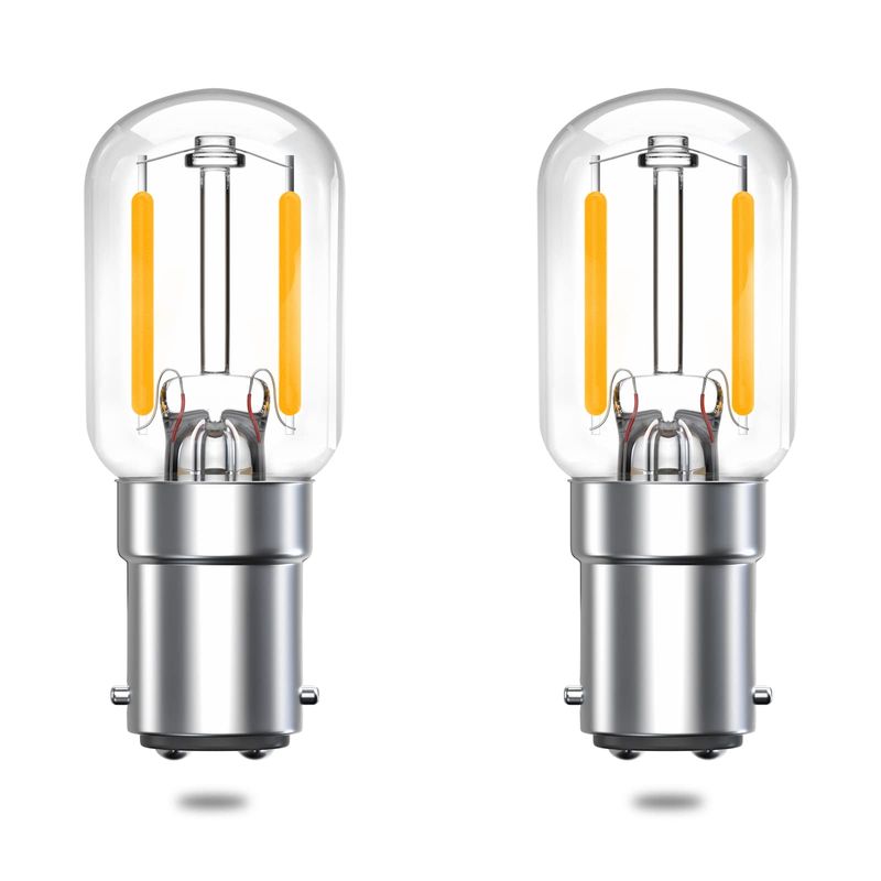 Bonlux Sewing Machine Bulb LED 2W SBC B15 Pygmy Bulb 15W Bayonet ...