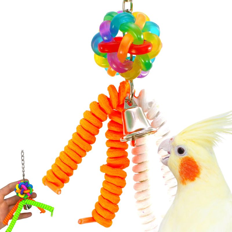 818 Wibbly Lace Bonka Bird Toys Colorful Pullable Boing Parrot ...