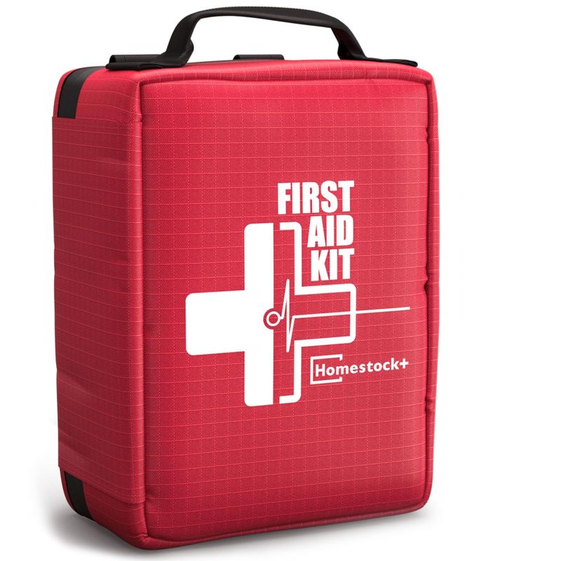 First Aid Kit, Professional Trauma First Aid Kit with Labelled Compartments Molle System for Car ...