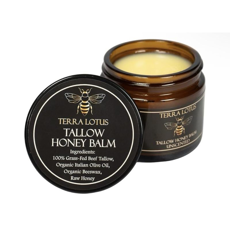 Terra Lotus Organic Tallow Honey Balm All Natural Moisturizer 2 oz Jar ...