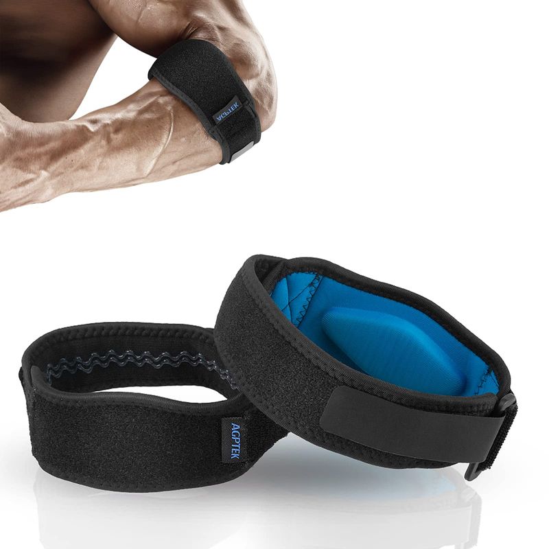 AGPTEK Tennis Elbow Support Strap, 2 Pack Golfers Elbow Support Brace ...
