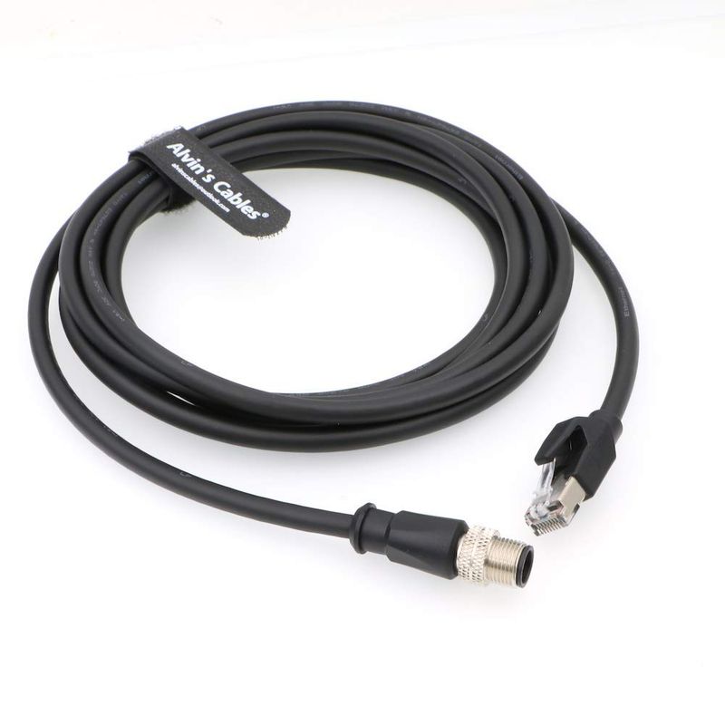 Alvin's Cables M12 4 Position D Coded to RJ45 Ethernet Cable M12 4 pin ...