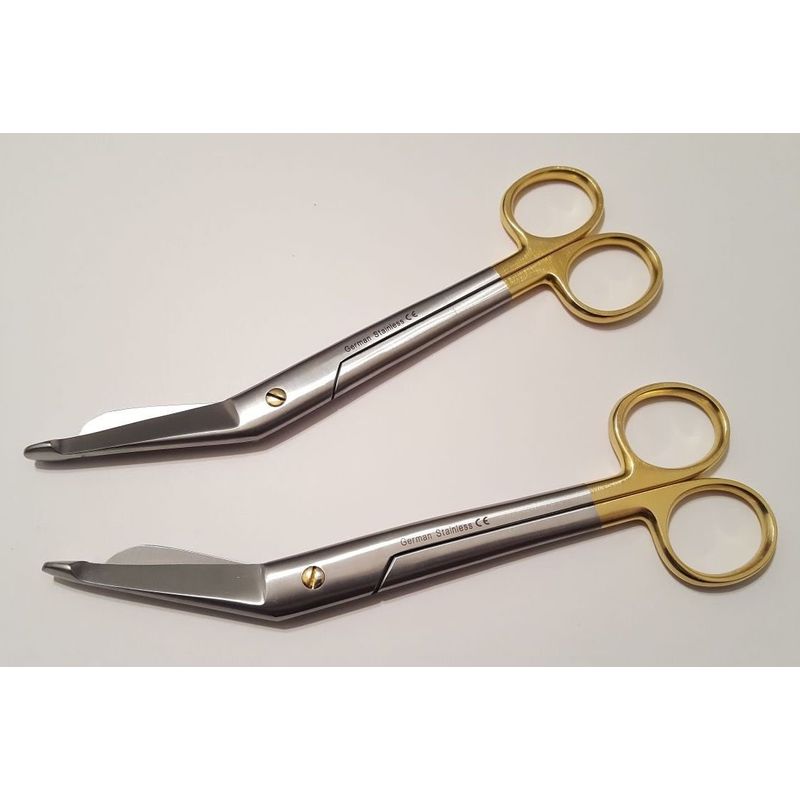 2 Lister Bandage Plaster Cast Cutting Gold Scissors Shears 7 1/4 ...