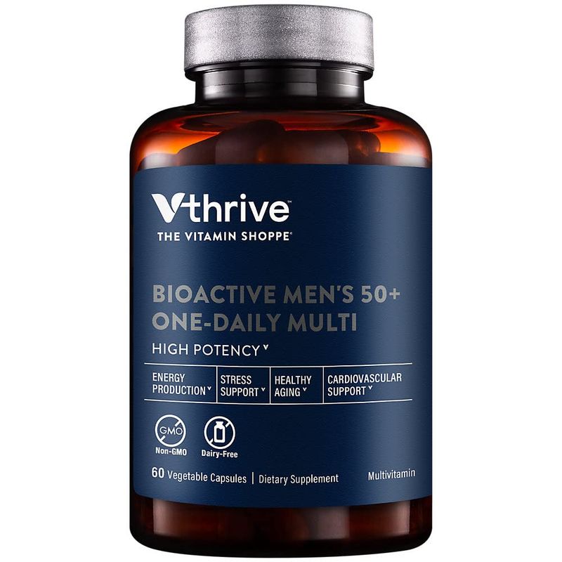 WABRINY Once-Daily Bioactive Multivitamin for Men 50+ - Supports Stress ...