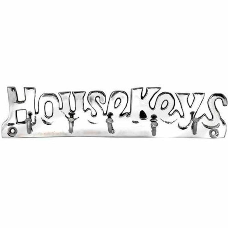 Chrome Plated Solid Brass House Keys Key Hook 5 Hooks Wall Mounted ...