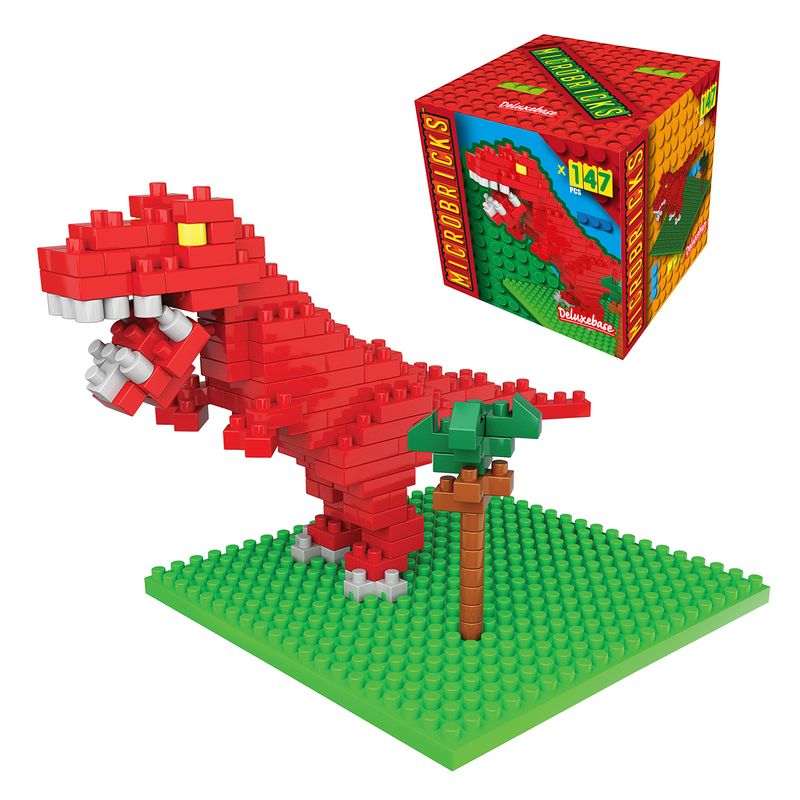 Microbricks - T-Rex from Deluxebase.3D Mini Brick Building Kit for Kids ...