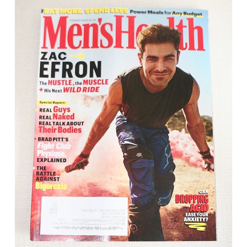 MEN'S HEALTH MAGAZINE OCTOBER 2022 ZAC EFRON BRAD PITT FIGHT CLUB DROPPING ACID - Online ...