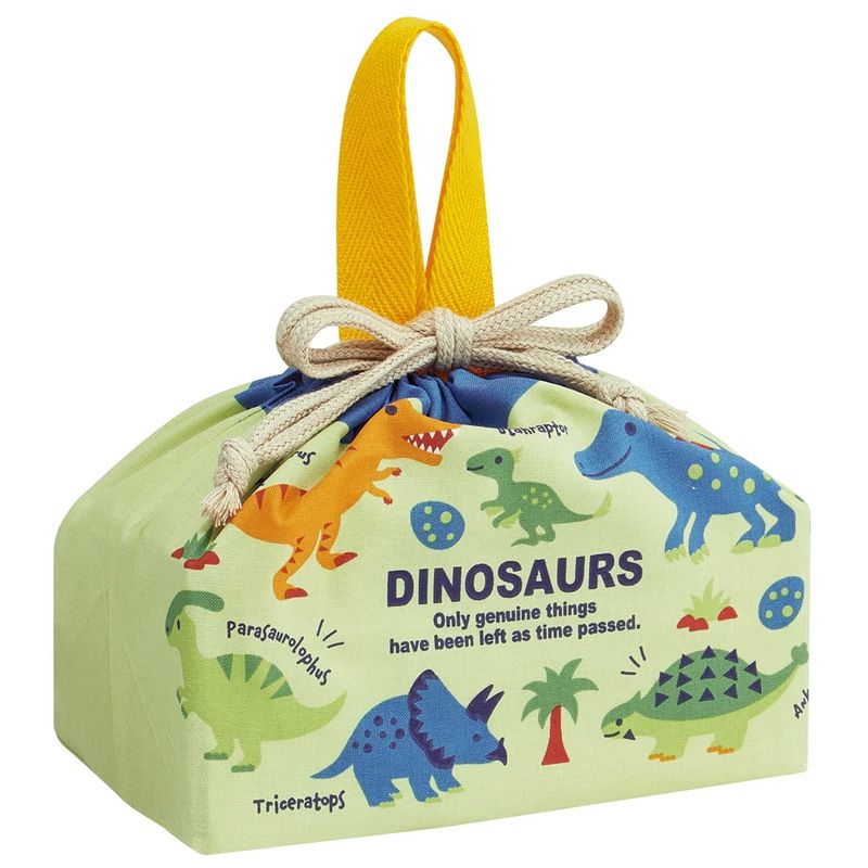 Skater KB7-A Children's Lunch Bag, Drawstring Bag, Dinosaurus, Picture, Made in Japan - Online ...