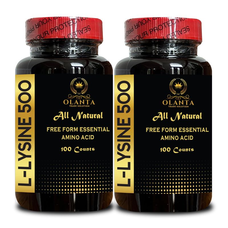 L-LYSINE 500 - Free Form Amino Acids, L Lysine Complex | Immune Support ...
