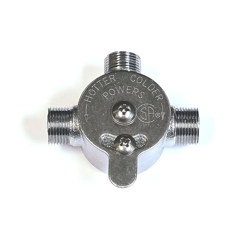 POWERS 141-650, Mixing Valve, HydroGuard Under-the-Counter Mixer, 3/8 ...