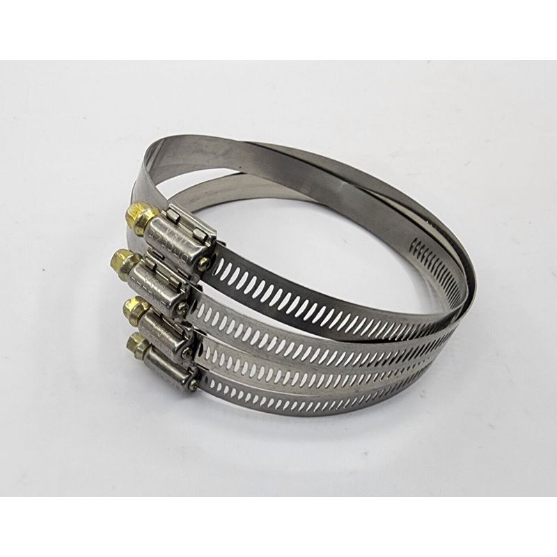 4 inch Adjustable Hose Clip Stainless Steel Duct Clamp Worm Gear Drive ...
