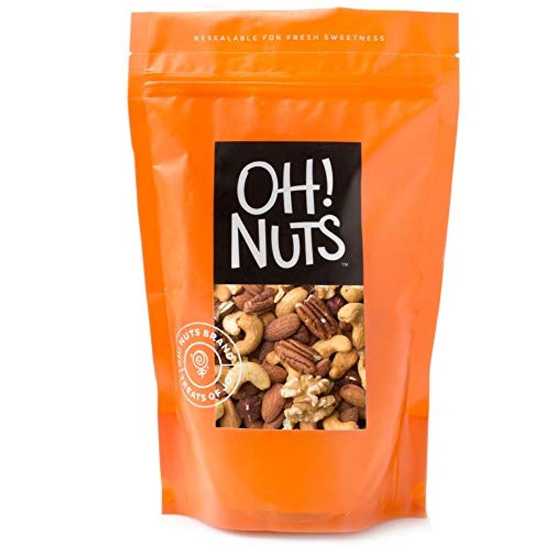 Fresh Mixed Nuts Roasted Unsalted Cashews, Walnuts, Hazelnuts, Almonds ...