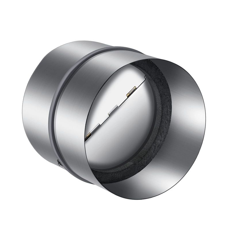 iPower 6 inch Backdraft Shutter Damper Back Draft Blocker, One-Way Airflow Ducting Insert ...