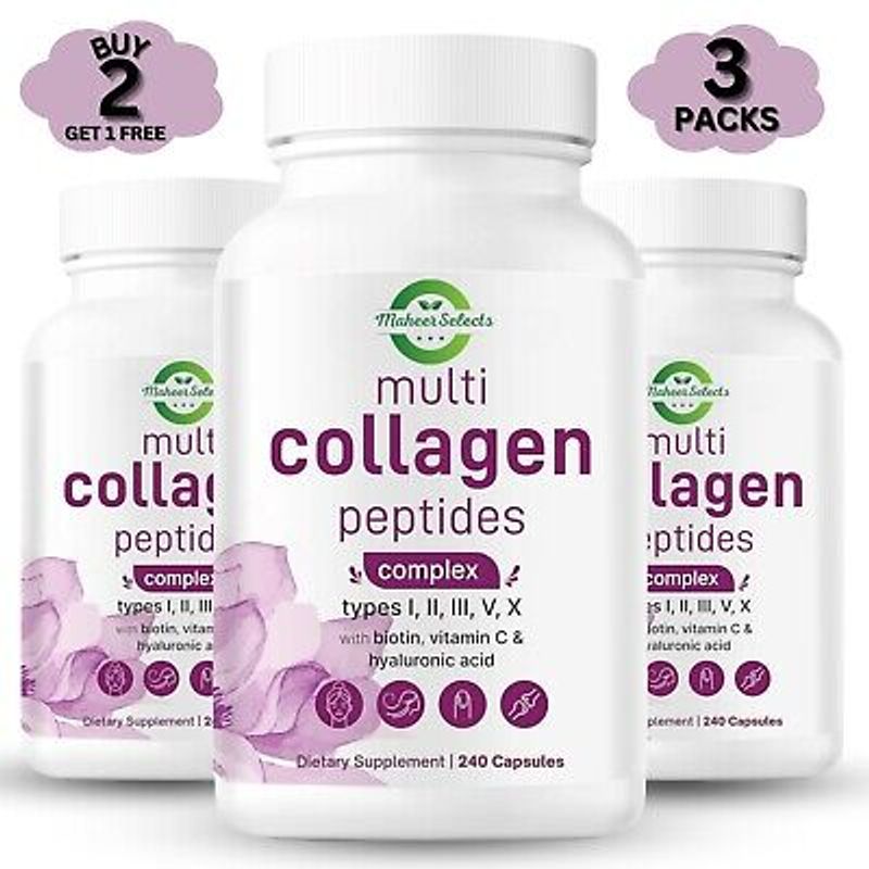 (Pack Of 3) Multi Collagen Complex for Women, 240 Capsules *Free ...