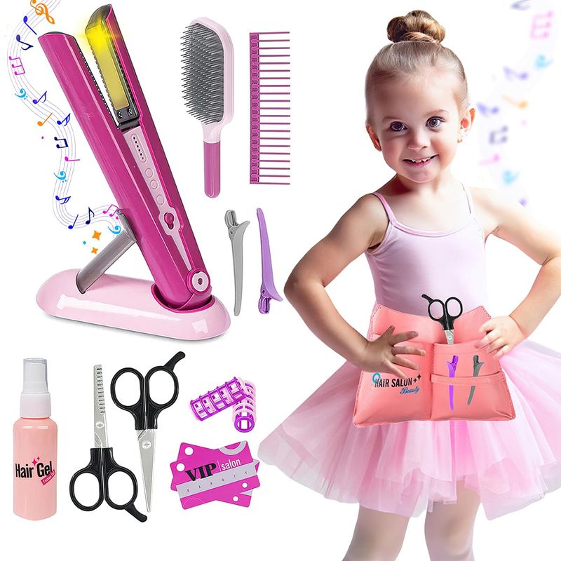 Xwin Girls Hair Salon Pretend Play Set - Beauty Salon Toys with ...
