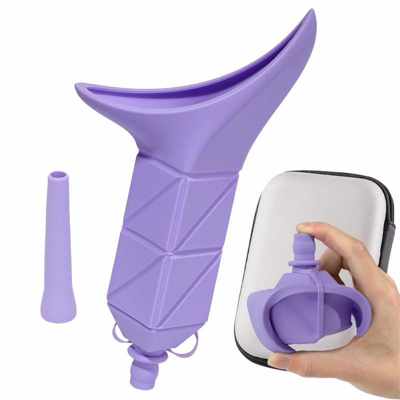 HIEERBUS Female Urinal, Pee Funnel Foldable, Reusable Women Female ...