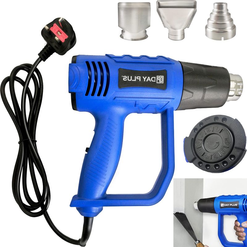 2000W Heat Gun Professional Hot Air Gun, Ideal for Stripping Paint ...