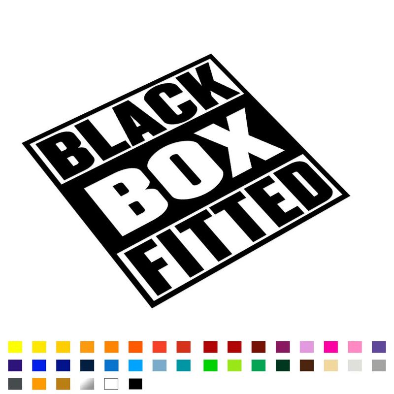 Black Box Car Sticker, Vinyl Decal Sticker, Car Window Bumper Sticker ...
