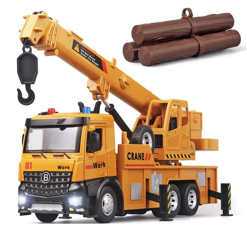 OANMYJJO Children Crane Toy Metal DieCast Crane Model，Construction ...