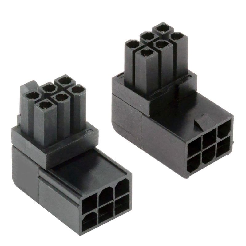 chenyang ATX 6Pin 90 Degree Angled Power Connector Adapter for GPU ...
