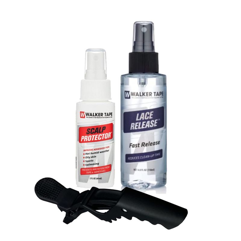 Walker Tape 2oz Scalp Protector Spray with 4oz Spray Lace Release and ...