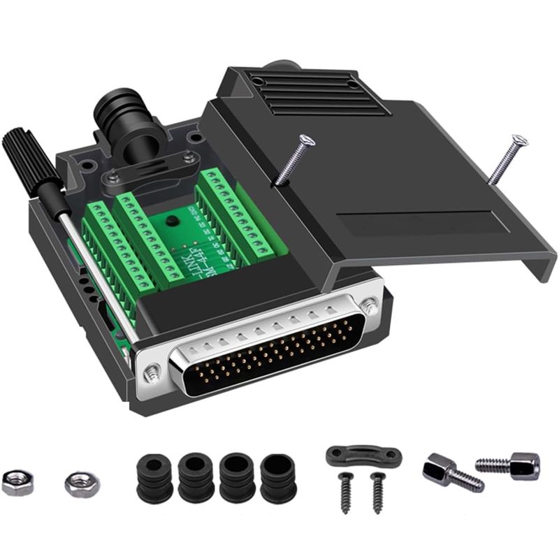 PENGLIN DB44 Male Solderless Breakout Connector,RS232 D-SUB Serial Port ...