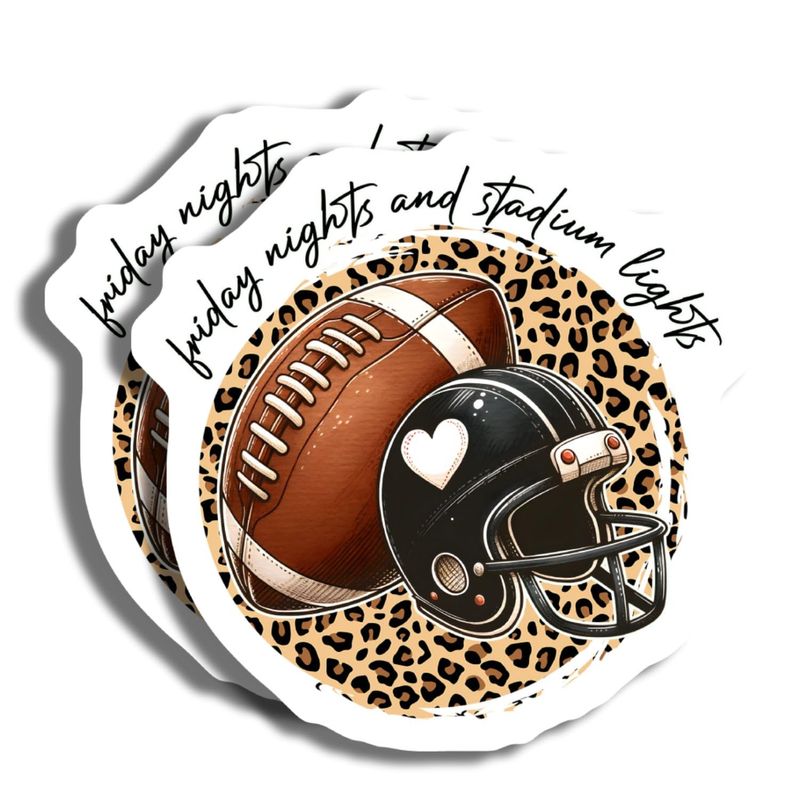 2-Pack Friday Nights and Stadium Lights Stickers - Football Helmet ...
