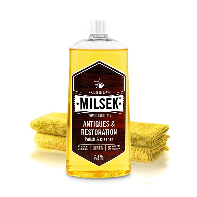 Milsek Antiques & Restoration Polish with Lemon Oil & Microfiber ...
