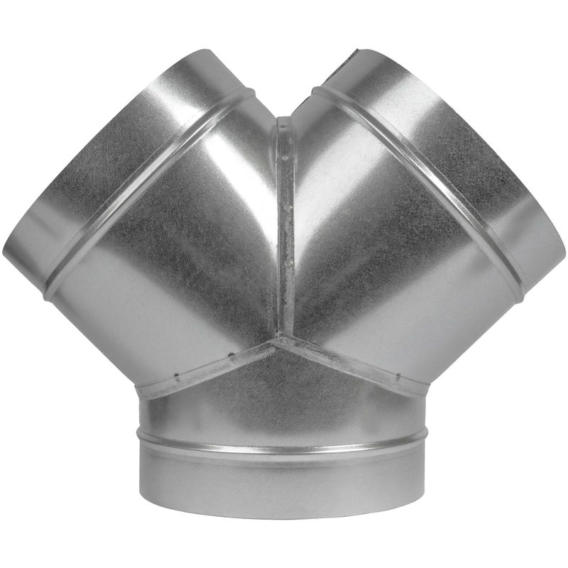 Vent Systems 8'' Inch - Y Shape Duct Connector - 3 Way Hose Adapter - Splitter For Hose - Y ...