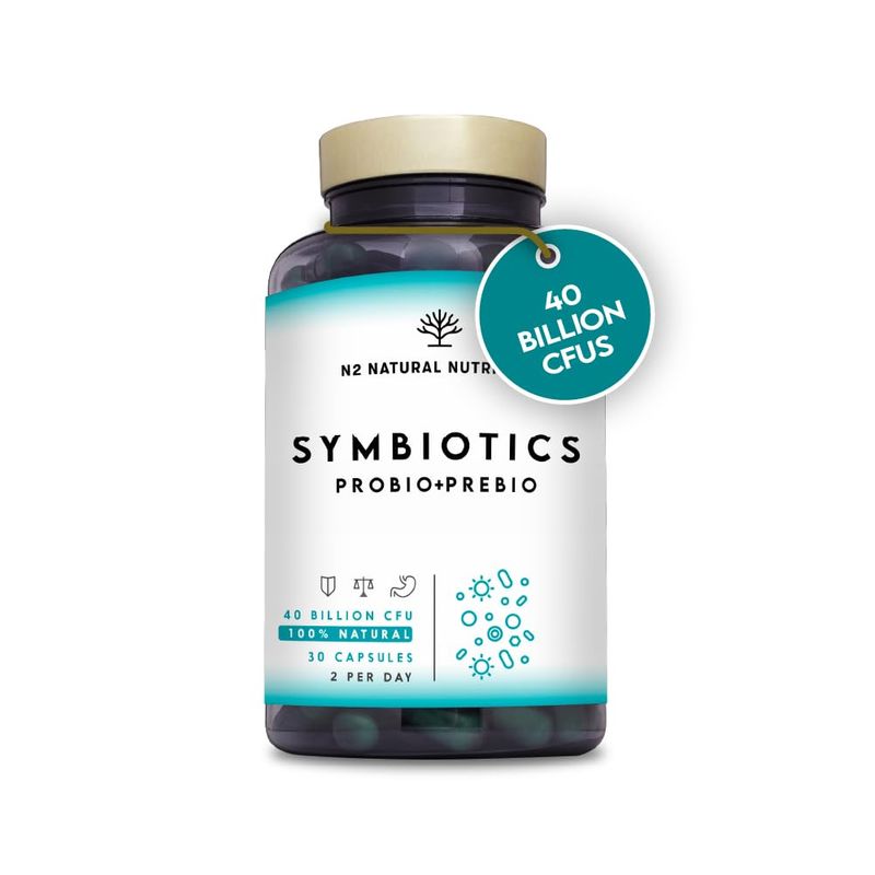 Pre and Probiotics for Gut Health. Probiotic Complex with 40 Billion ...