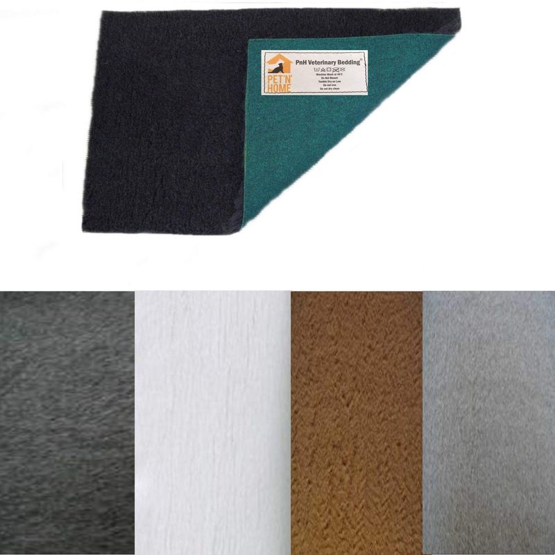 PnH Veterinary Bedding - Green Back - GREY, BROWN, CHARCOAL or WHITE ...