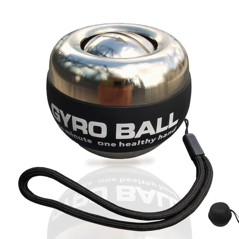 EXBEPE All-Metal Power Gyro Ball,Weighted Auto-Start Hand Wrist Forearm ...