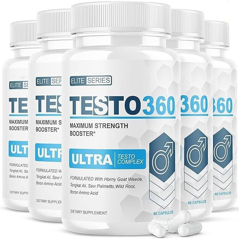 (5 Pack) Testo 360 Pills Supplement Advanced Formula Testo 360 - 300 ...