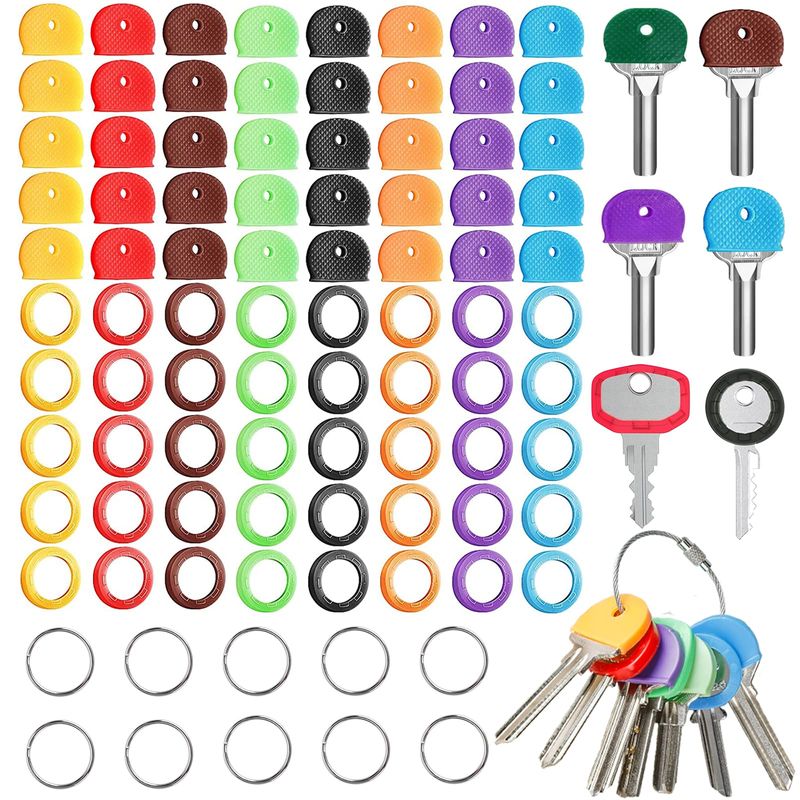 90 PCS Key Covers Key Caps Set Including 40 pcs Plastic Caps, 40 pcs ...