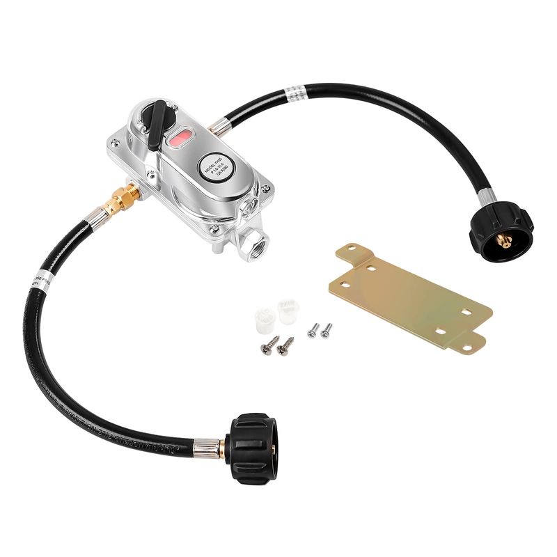 Roastove RV Propane Regulator for Dual Tanks, 2 Stage Auto Changeover ...