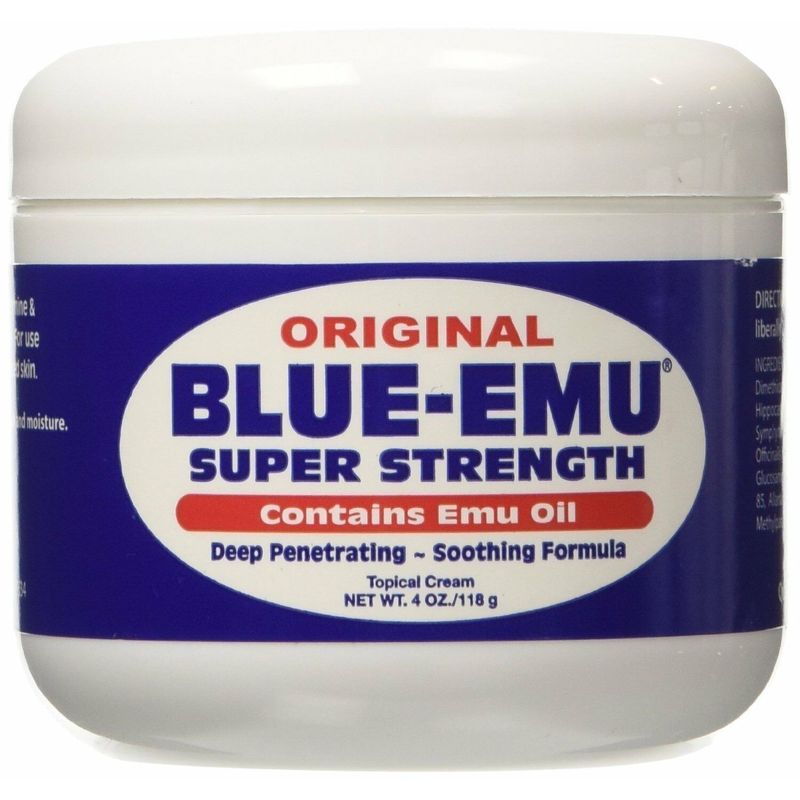 Blue Emu Topical Cream Original Emu Oil Sore Muscle Fast Relief 4oz ...