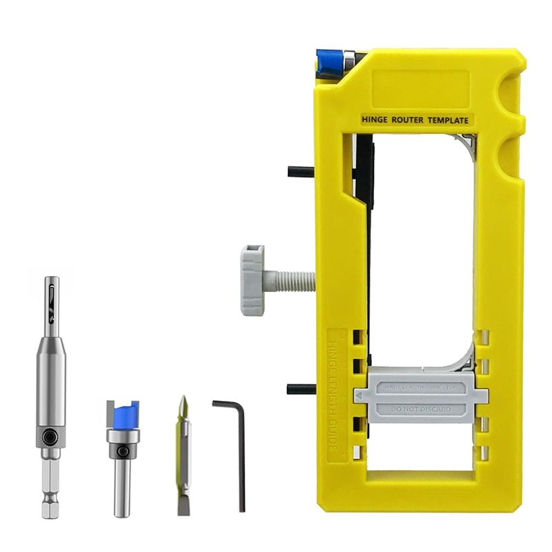 Adjustable Door Hinge Jig and Router Mortiser Installation Kit for ...