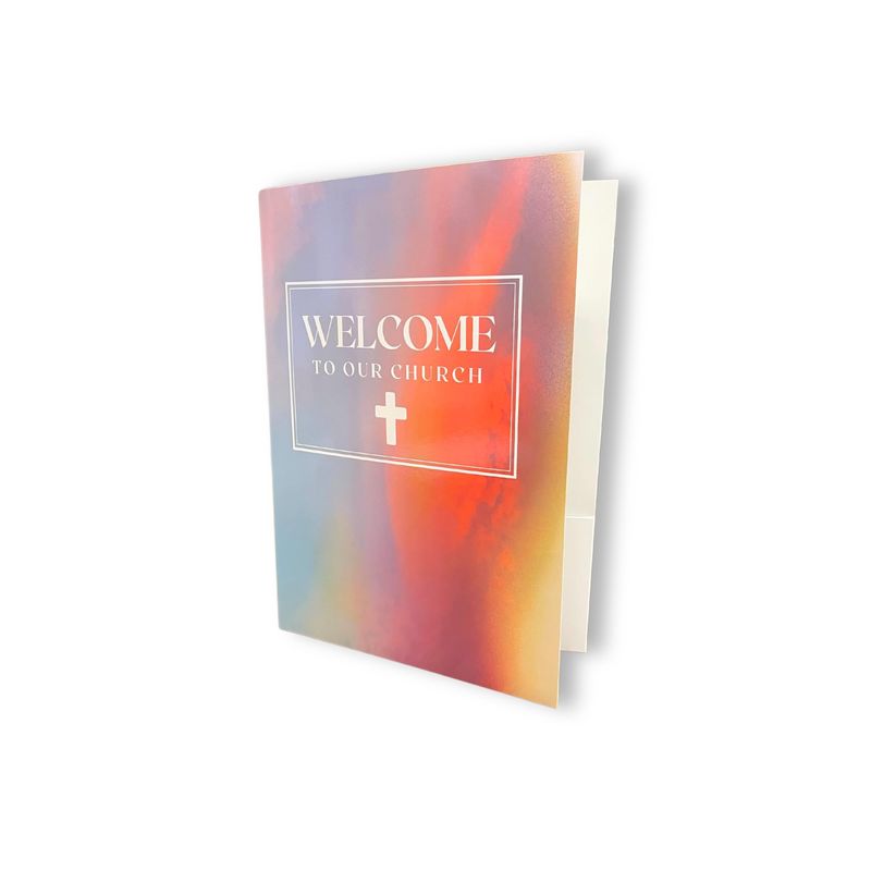 Welcome to Our Church Folders | 25 pk 9x12” Full Size | 2 Pocket ...