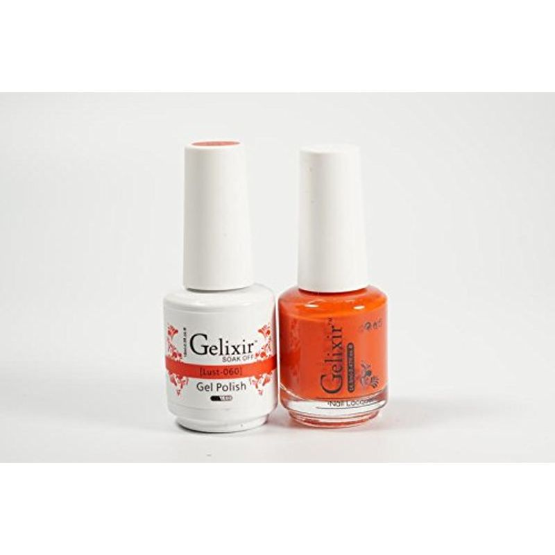 Gelixir Duo Matching Gel and Nail Polish, Made in USA. (060-60 Lust ...