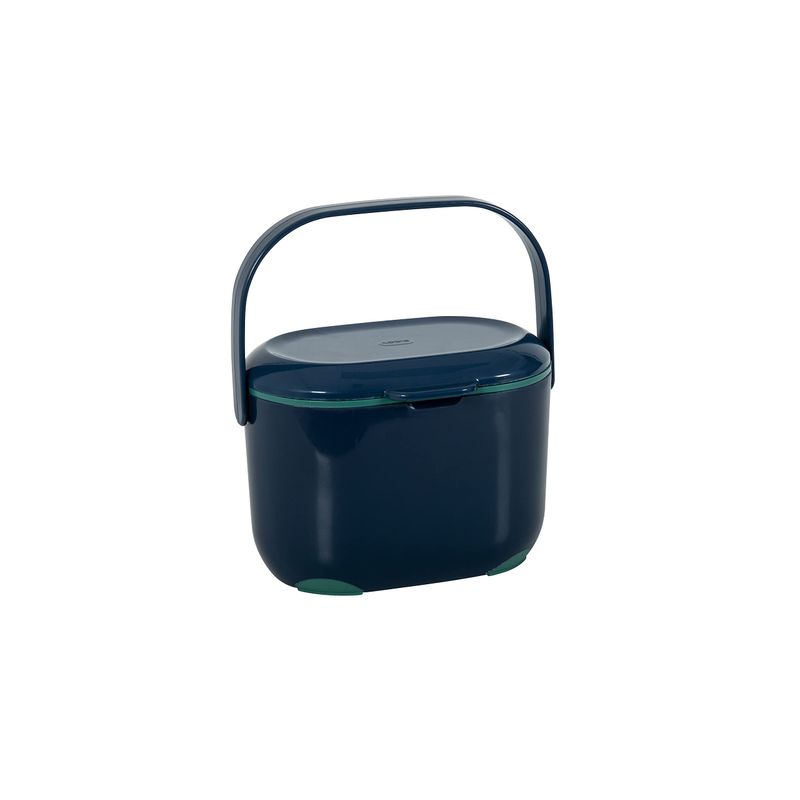 Addis Kitchen Compost Caddy – Ink Blue & Sage Green - 2.5L size - with ...