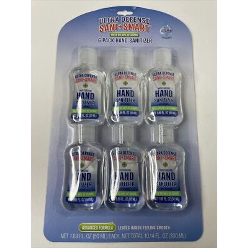 Ultra Defense Sani+Smart Vitamin E Hand Sanitizer Family Set Of (6) 1. ...