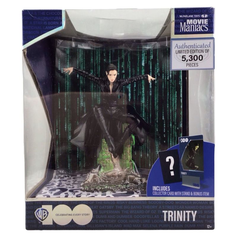Matrix TRINITY McFarlane Toys Movie Maniacs Posed 6" Figurine Brand New ...